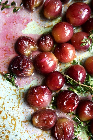 Thyme-Roasted Grapes with Ricotta & Grilled Bread | Alexandra's Kitchen