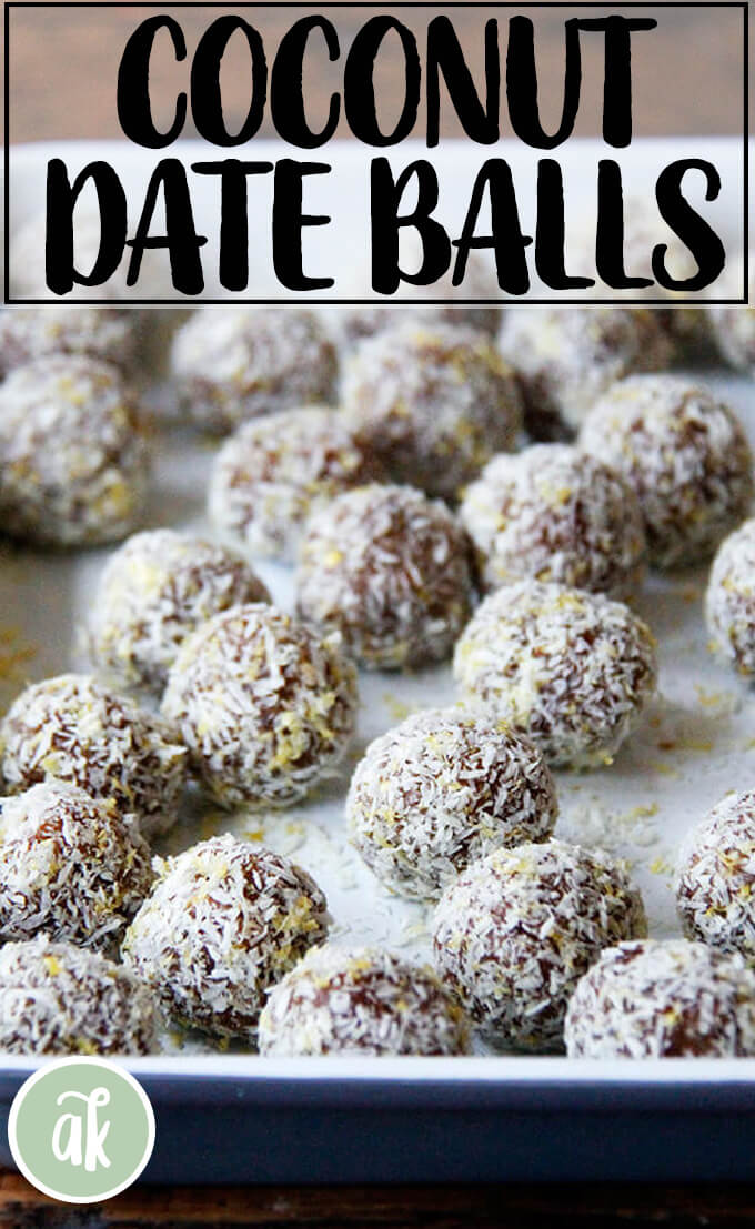 Lemon-Ginger Coconut Date Balls | Alexandra's Kitchen
