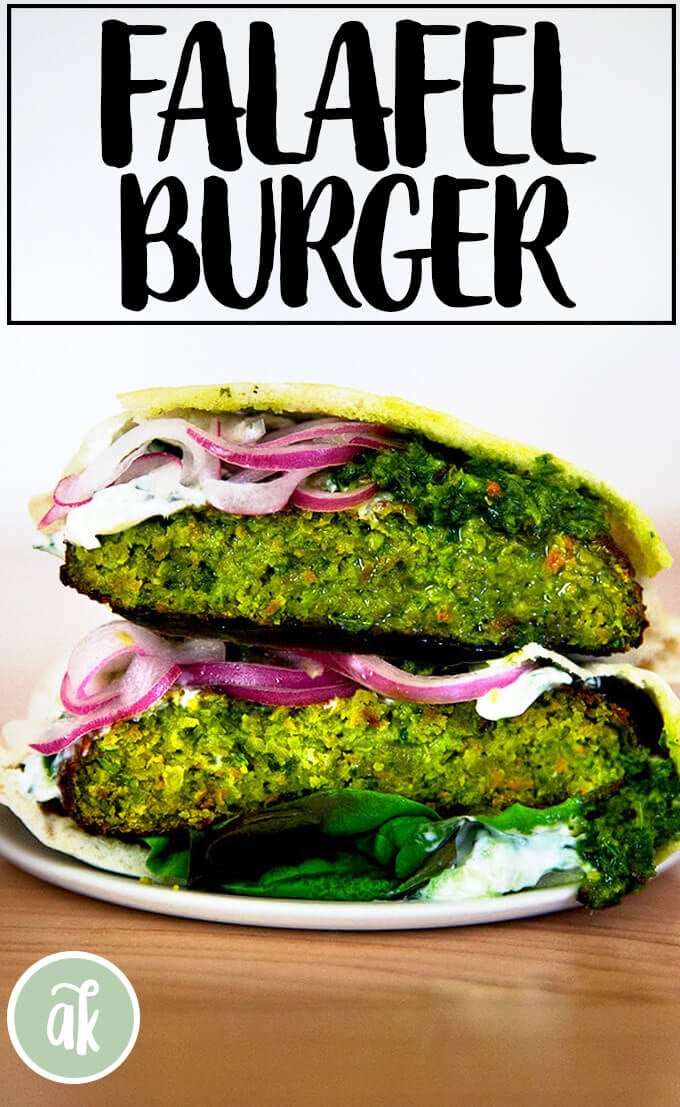 Falafel Burgers (Vegetarian, Broiled) | Alexandra's Kitchen