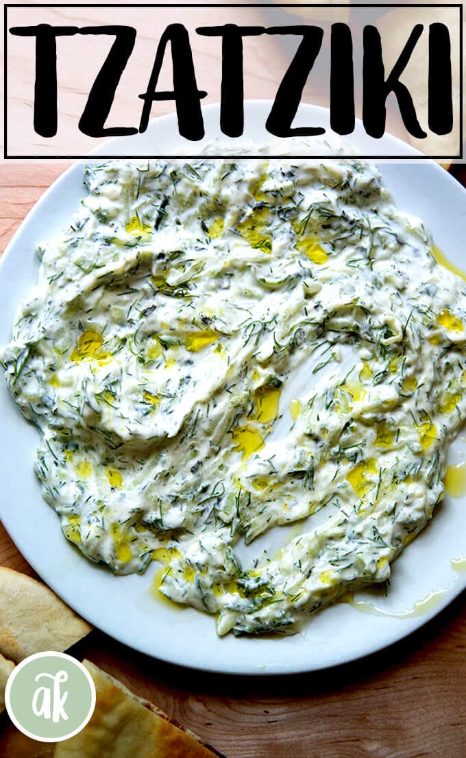 Tzatziki (Greek Cucumber-Yogurt Sauce) | Alexandra's Kitchen