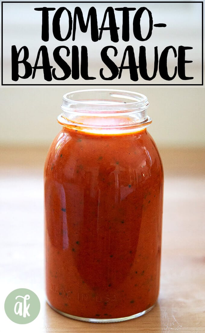 Quick, Fresh Tomato-Basil Sauce | Alexandra's Kitchen