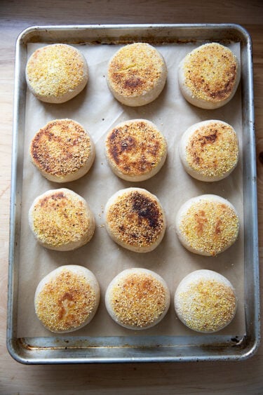 Homemade Sourdough English Muffins | Alexandra's Kitchen