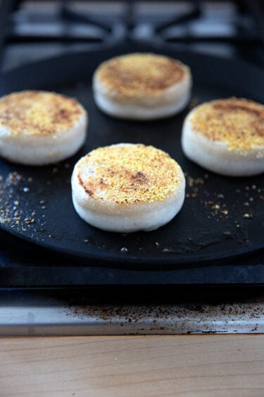 Homemade Sourdough English Muffins | Alexandra's Kitchen